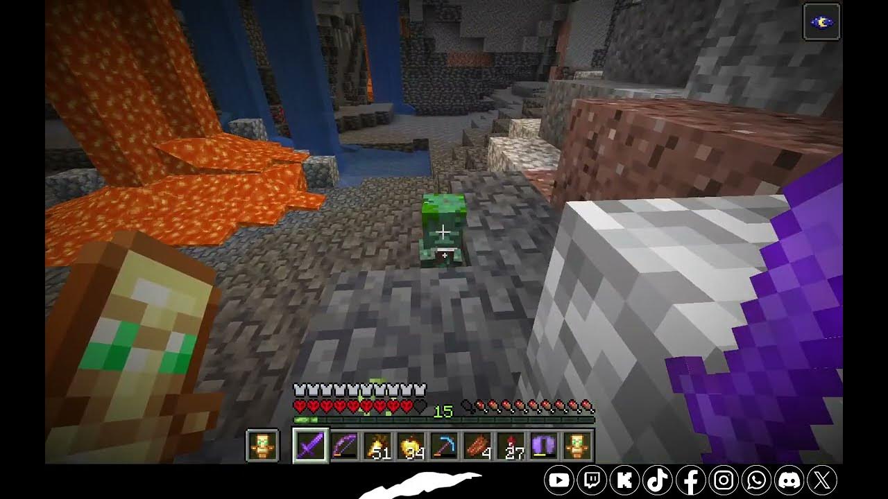 Bug en Minecraft Harcore Snapshot 25W08A - YouTube