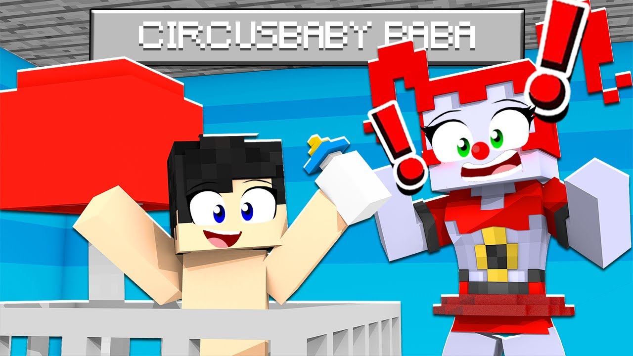 CIRCUS BABY VIROU MINHA BABÁ POR 24 HORAS NO MINECRAFT! - YouTube
