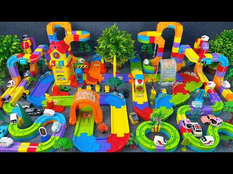 10 minute ASMR Toy Unboxing Video: Magical Magnetic Track Building Blocks Toy Train | Toy Review
