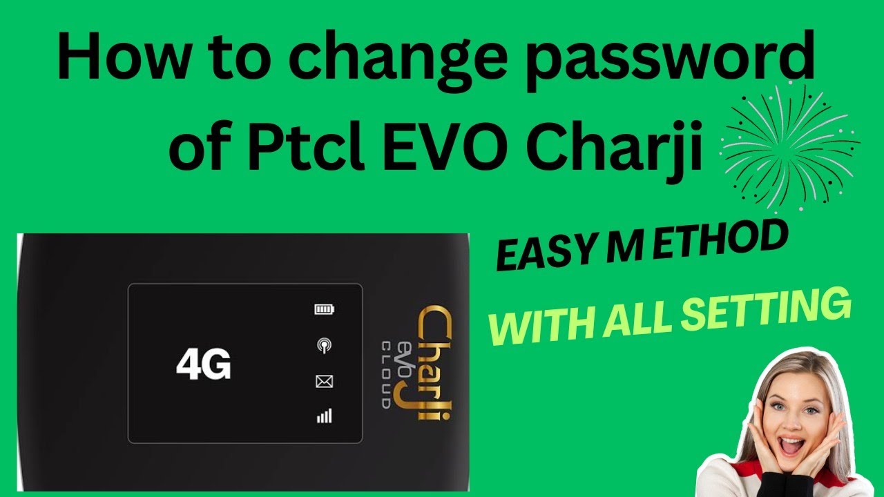How to Change PassWord of ptcl EVO Charji ,ptcl EVO speed Test,Evo ...
