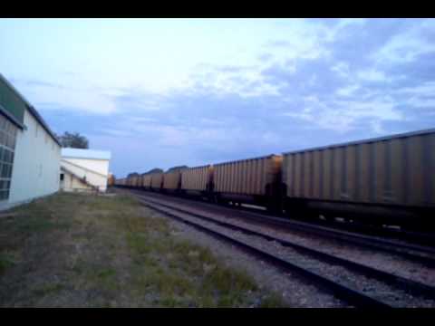 UP 6562 Leads Coal Train Over My Camera (Passing) - YouTube