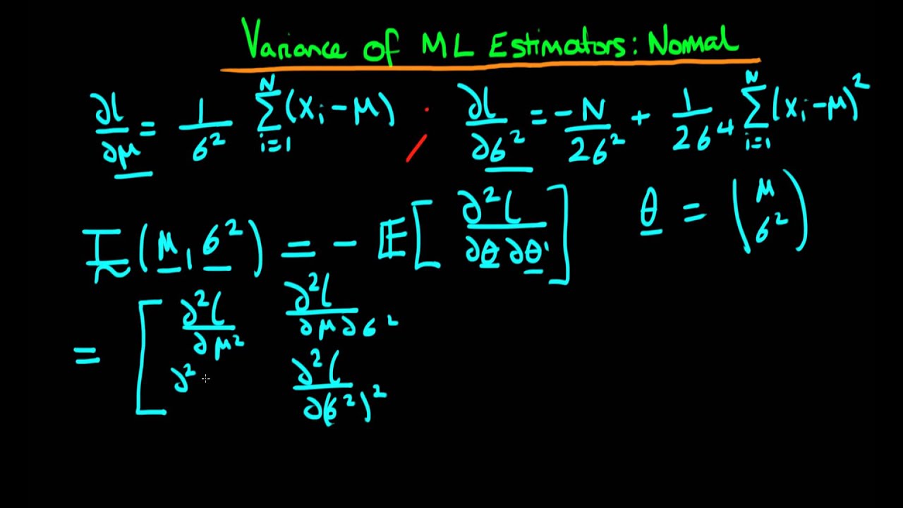 Maximum Likelihood Normal Error Distribution Estimator Variance Part maximum-likelihood-normal-error-distribution-estimator-variance-part