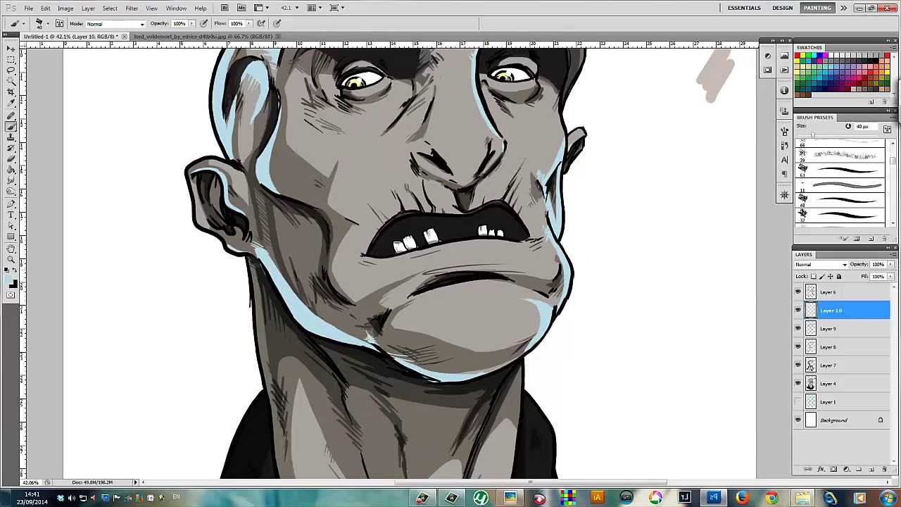 How to draw : Lord voldemort - YouTube