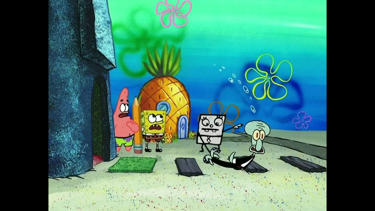 SpongeBob and Patrick Watching Doodlebob Beating Squidward for 10 Hours in 4K - YouTube
