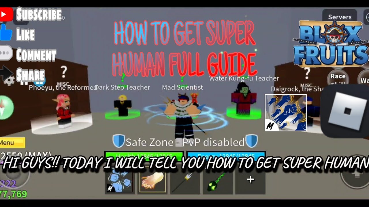 🥶HOW TO GET SUPER HUMAN FULL GUIDE🥶(TUTORIAL) | BLOX FRUITS - YouTube