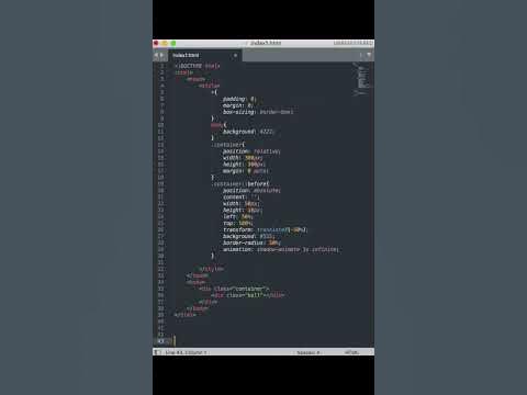 How to create Bouncing Ball || HTML CSS || #html #css #webdesign #webdevelopment #javascript # ...