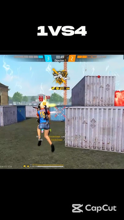 1 v 4 IMPOSSIBLE 🥶|| #shorts #ff #freefire #viral#totalgaming #fflive - YouTube