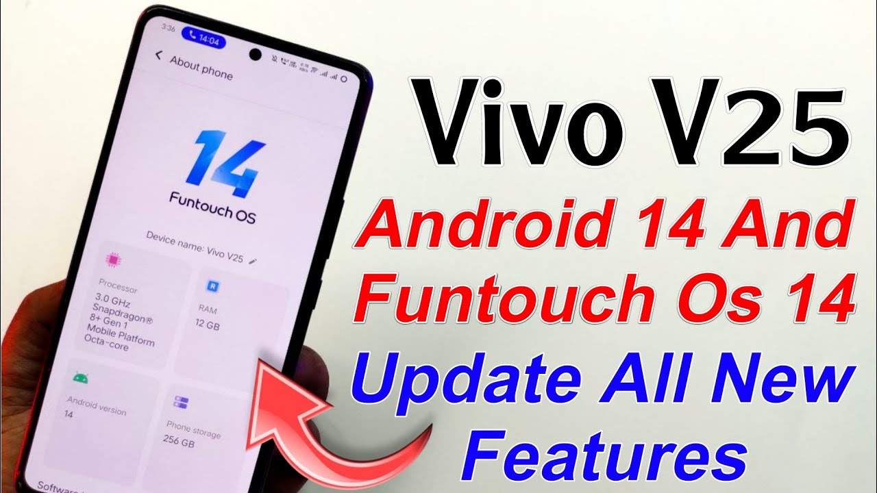 Vivo V25 Android 14 Update Features | Vivo V25 Funtouch Os 14 Update ...