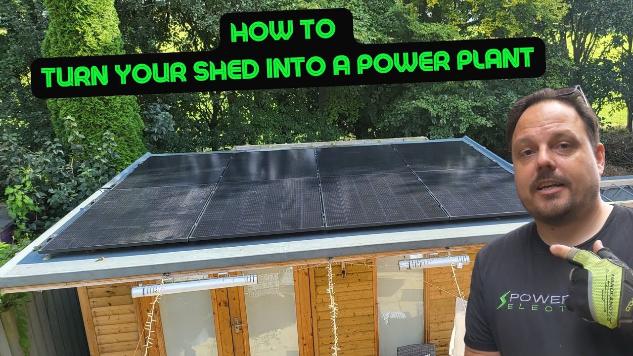 Diy Solar Shed Part 2: The DIY Solar Install – Corbin's Treehouse