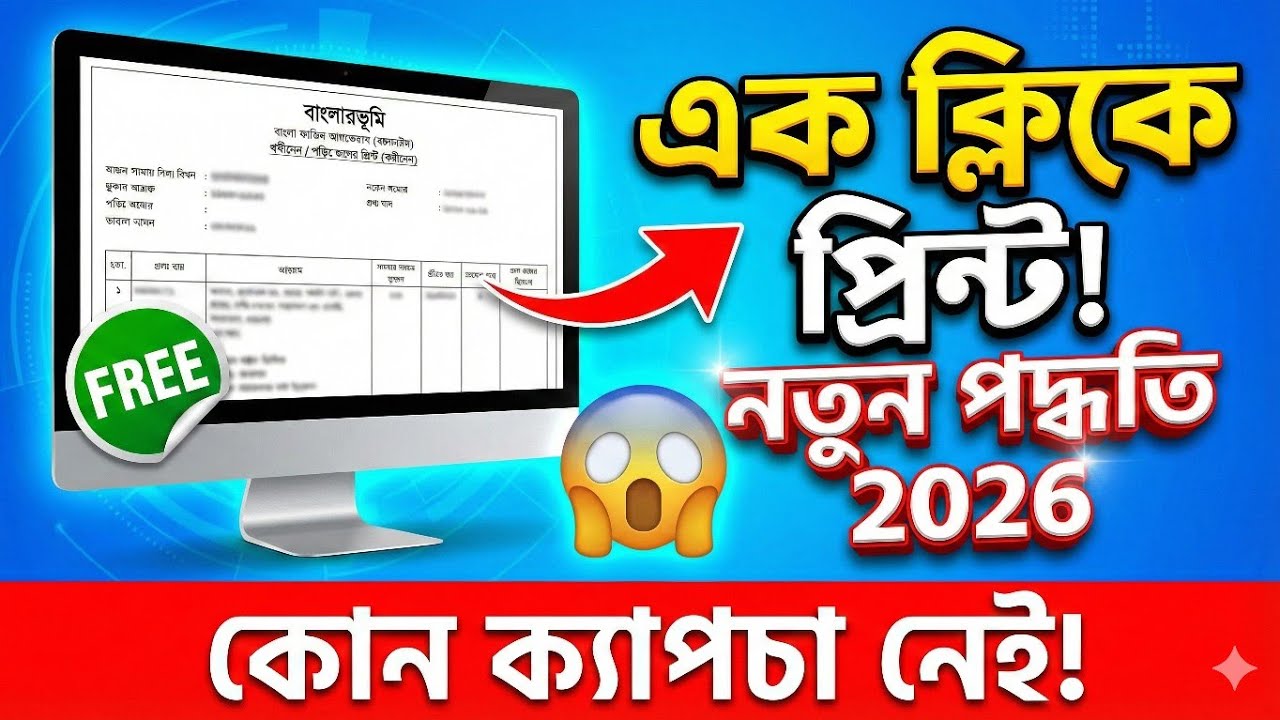 BanglarBhumi: Land Plot & Khatian Print in 1 Click (2025 Tutorial ...