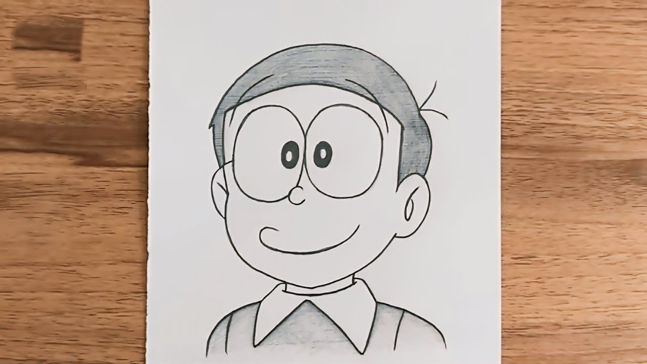 How to draw easy nobita from doraemon || nobita ka drawing kaise banaye ...