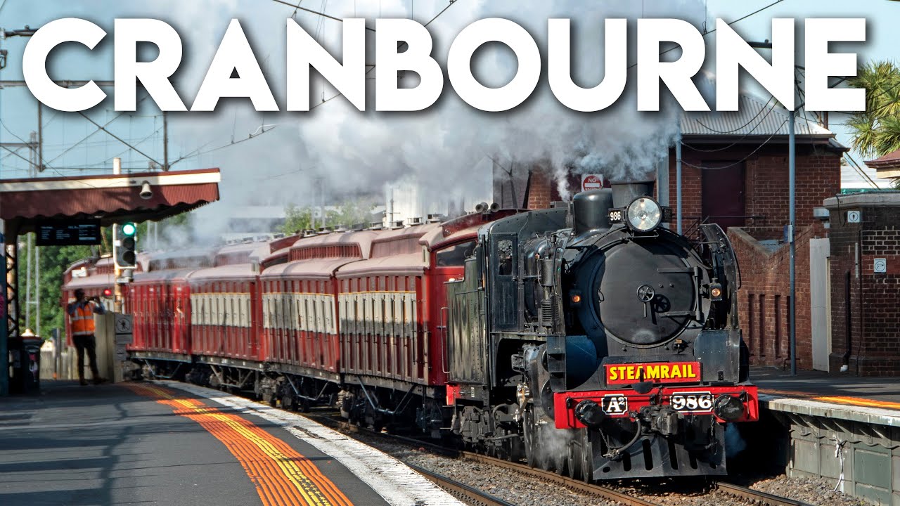 First Steam Train to Cranbourne in Over a DECADE! (Steamrail's ...