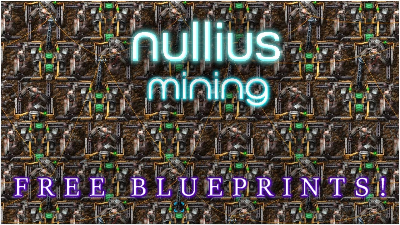 Mining Blueprints for Nullius (Factorio) - YouTube