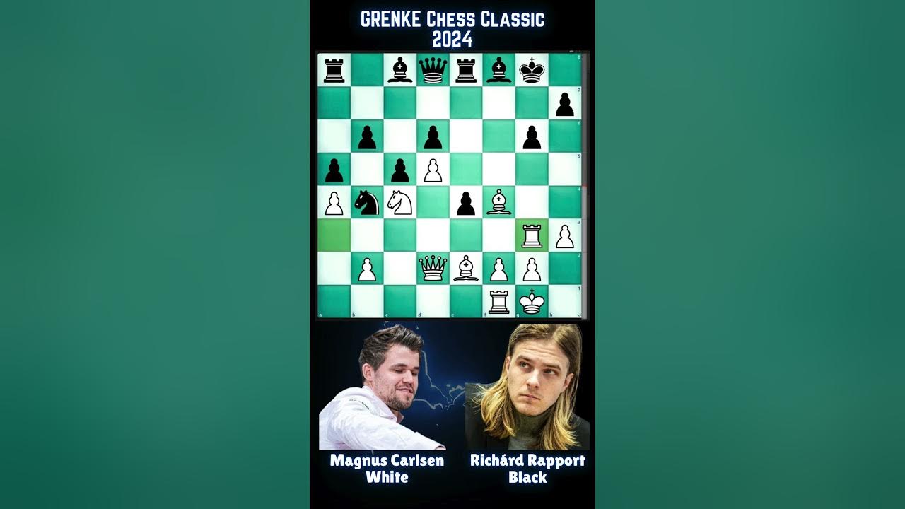 Magnus Carlsen Vs Richárd Rapport | GRENKE Chess Classic 2024 | #chess - YouTube