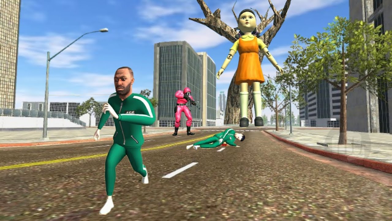 Franklin Play Squid Game in Indian Bike Driving 3D - YouTube