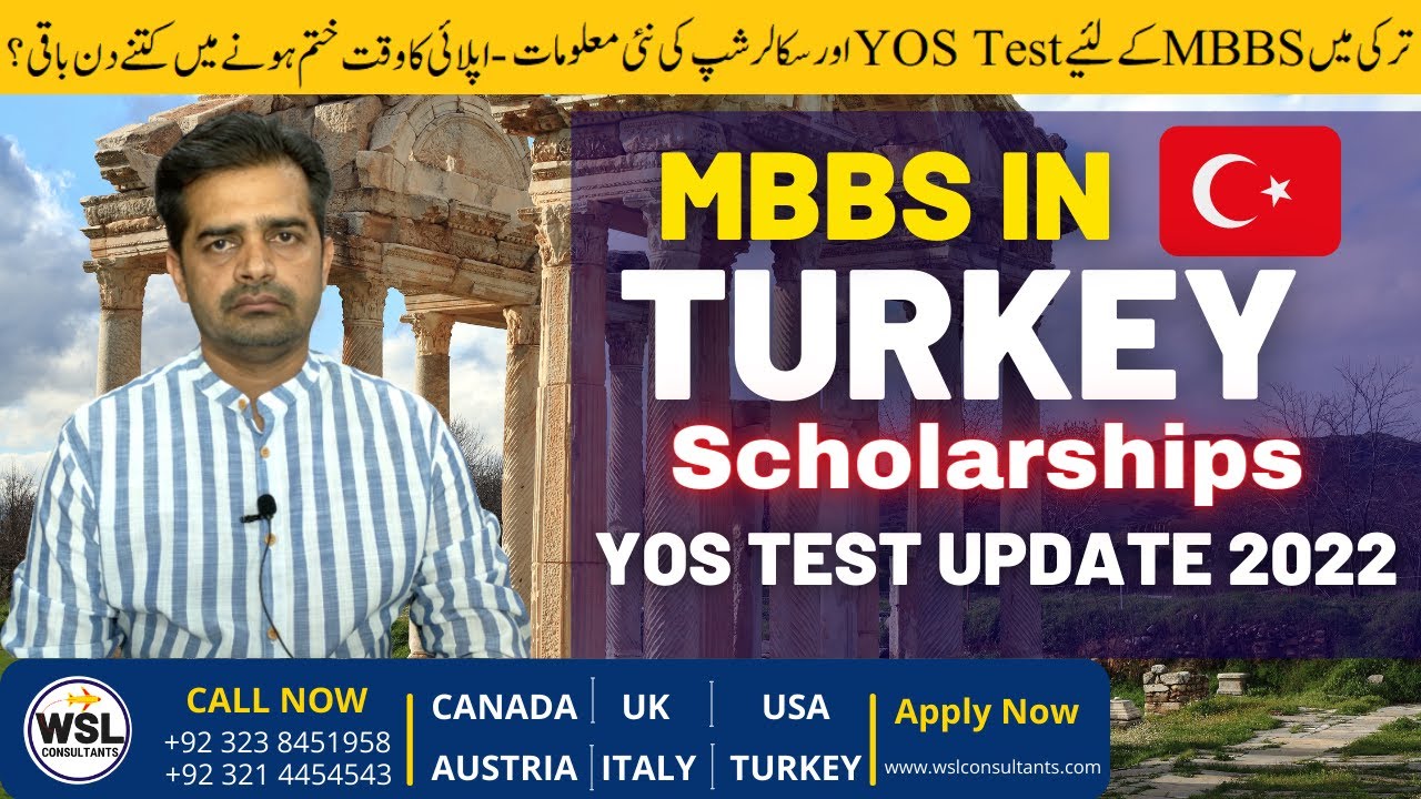 Scholarships in Turkey | MBBS Scholarship and Universities | YOS Test ...