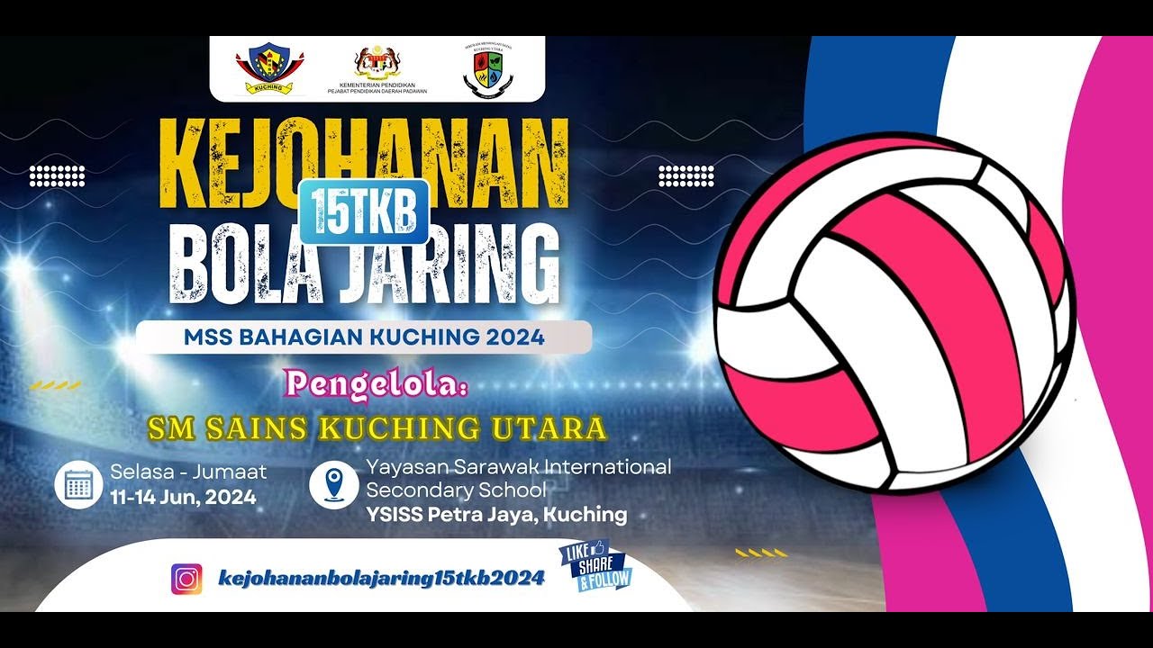 KEJOHANAN BOLA JARING MSSB KUCHING 2024 KATEGORI PEREMPUAN 15 TKB (DAY ...