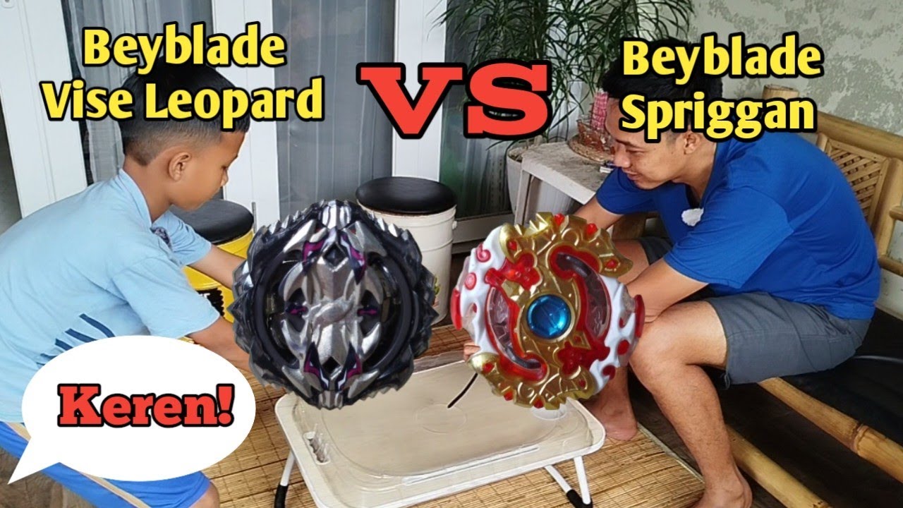 Adu Beyblade Vise Leopard dan Beyblade Spriggan/ Akhir video ada ...