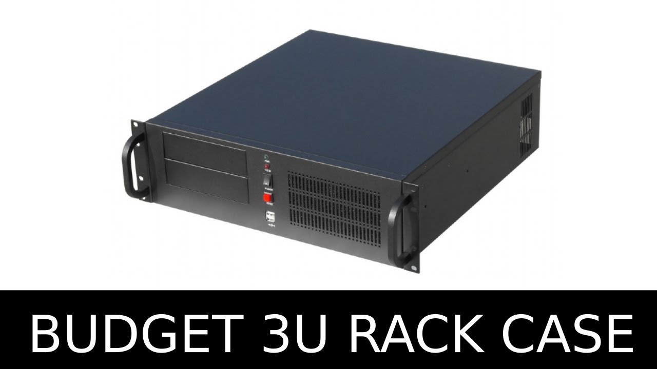Gembird 19CC-3U-01 rack mount case showcase - YouTube