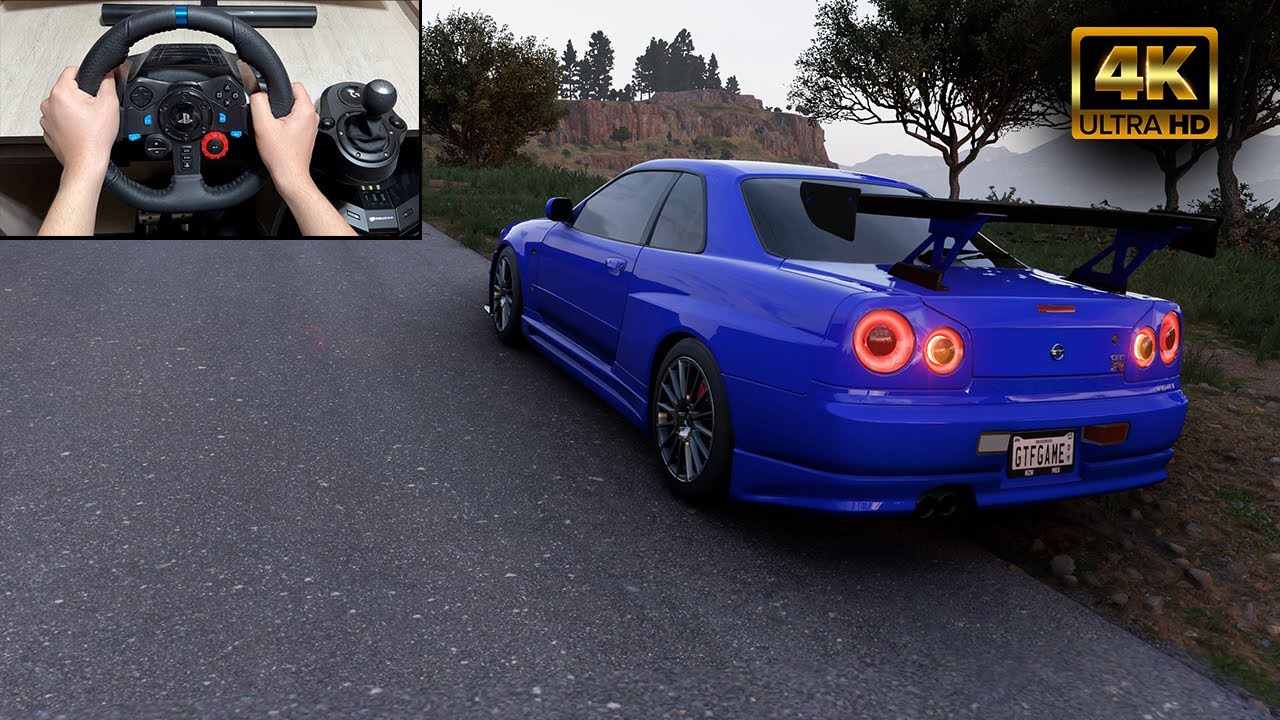 800HP Nissan Skyline R34 GTR - Forza Horizon 5 | Logitech g29 gameplay ...