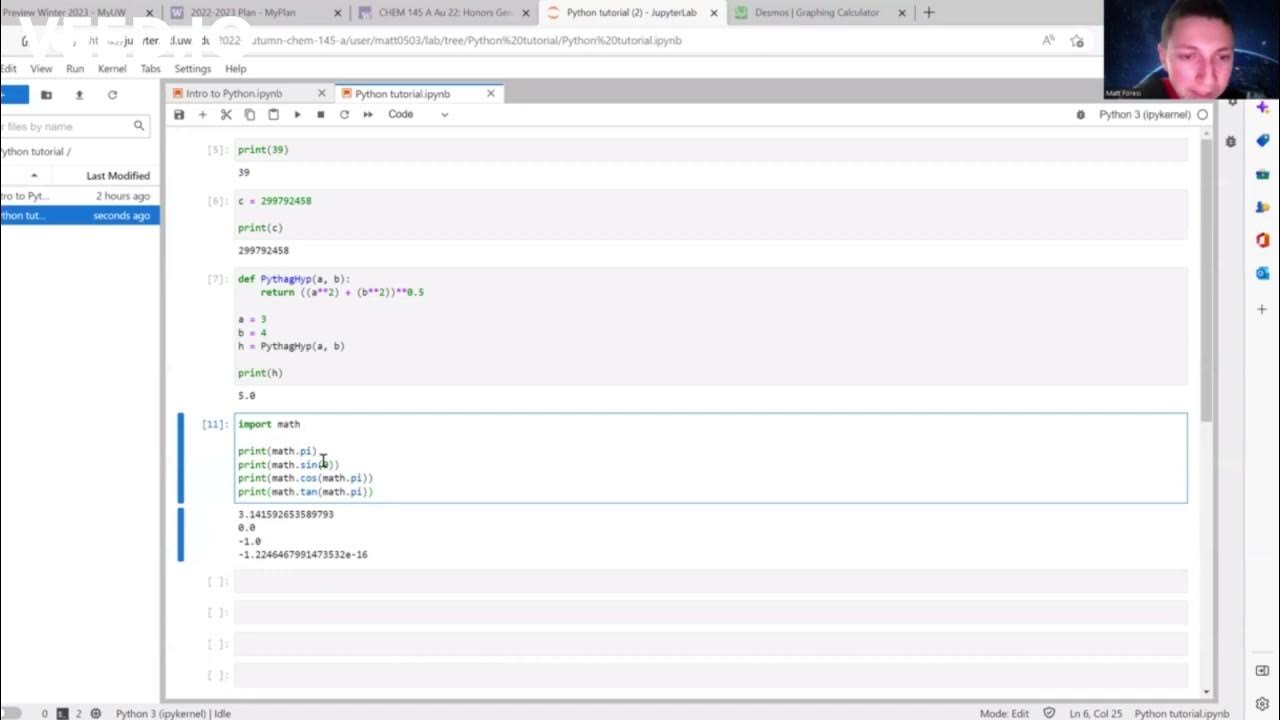 Mathematics in Python - A Beginner's Tutorial - YouTube