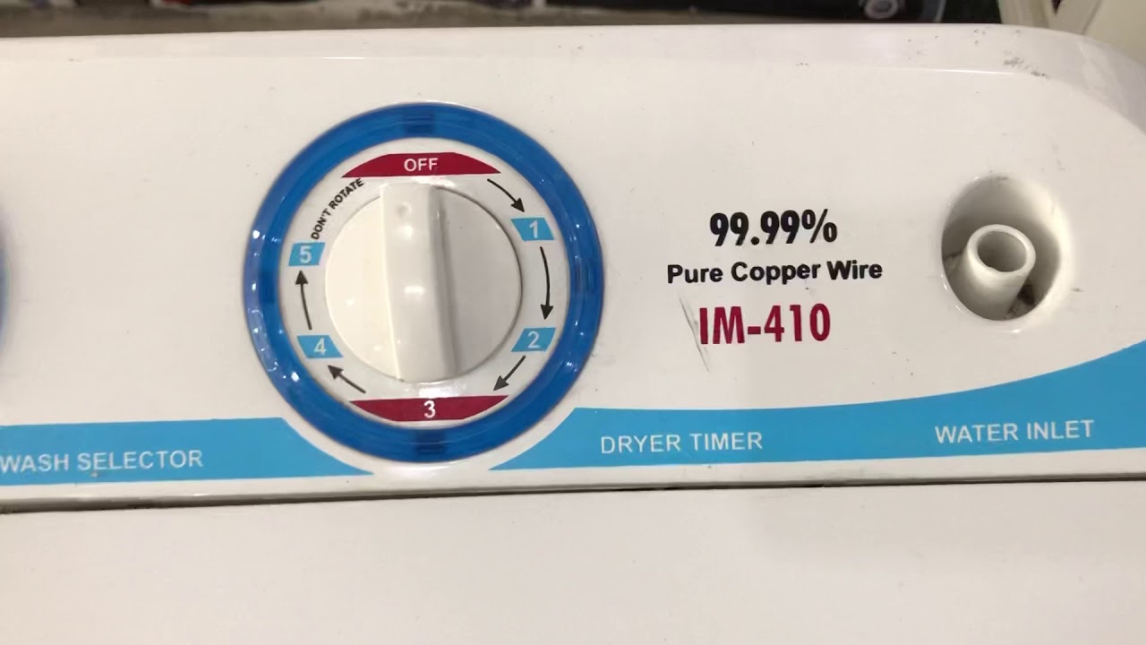 Indus Washing Machine IM-410 - YouTube