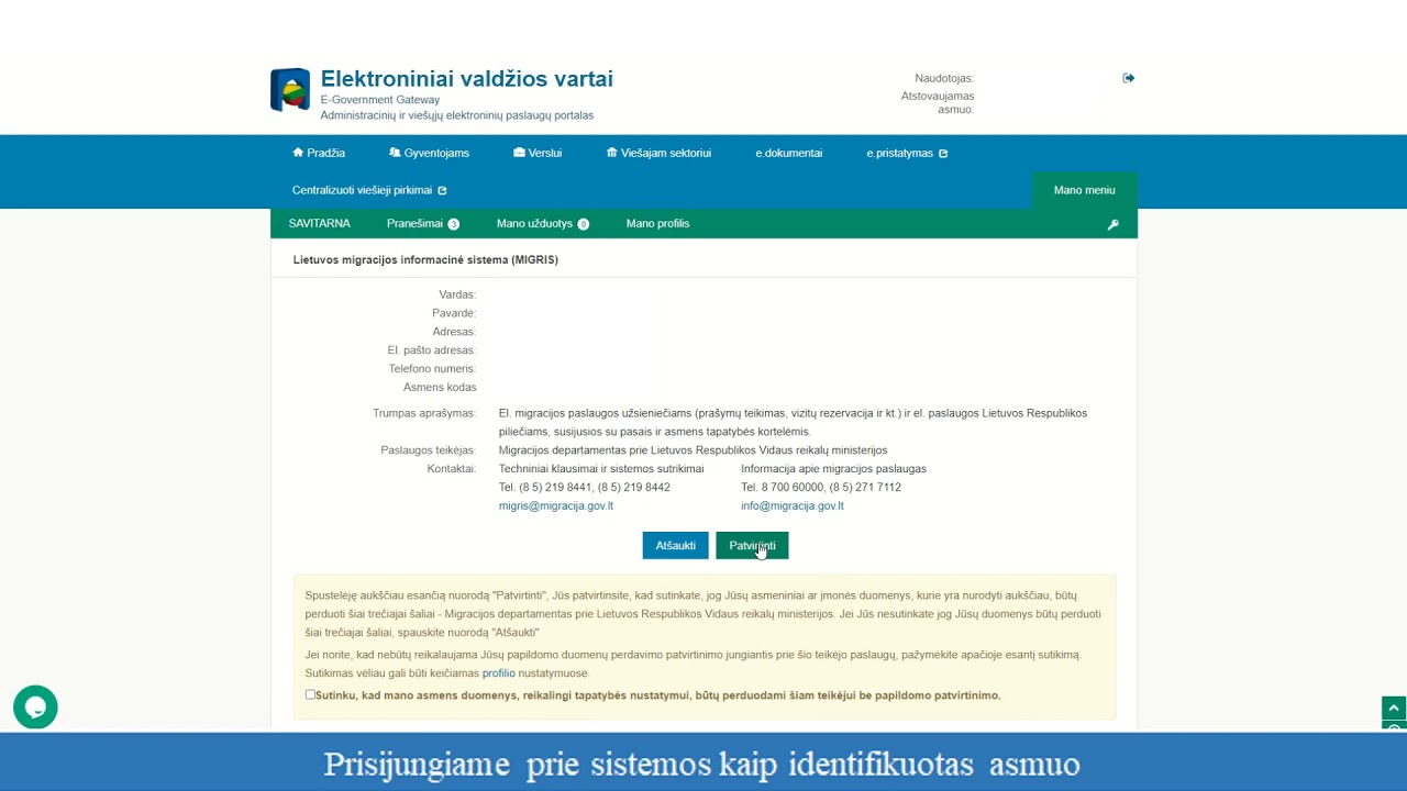 MIGRIS. Kaip pranešti apie prarastą dokumentą - YouTube