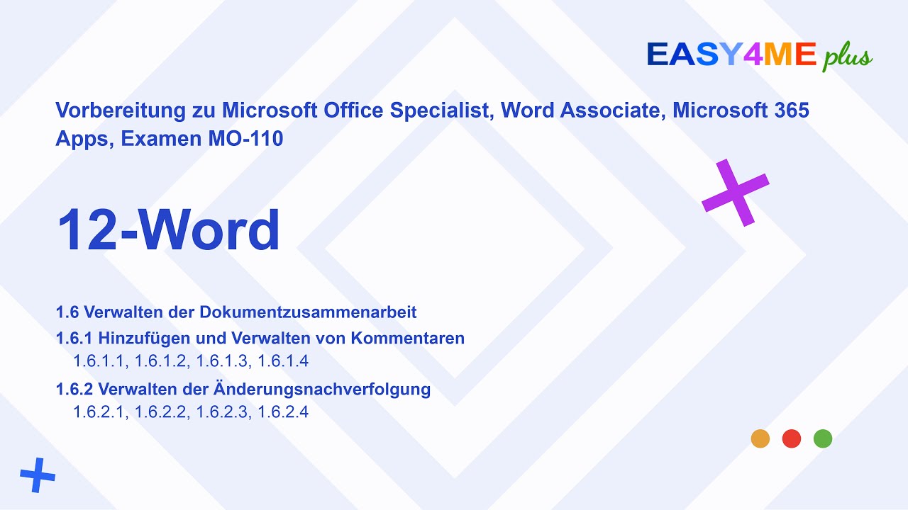 Easy4Me.plus - 12-word.docx - Microsoft Office Specialist - Microsoft Apps - YouTube