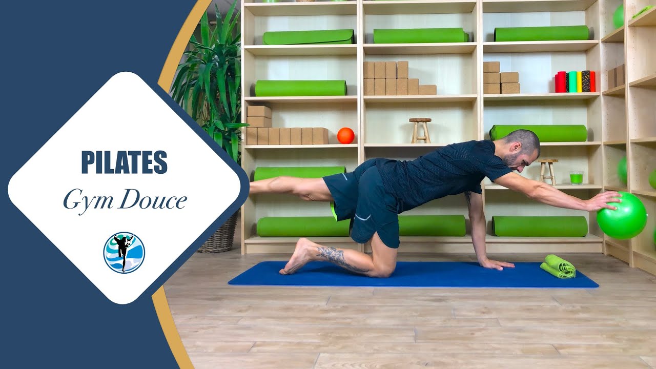Séance de PILATES avec BALLON de PAILLE. Une gym douce et efficace ...