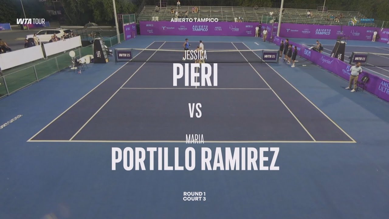 Jessica Pieri (ITA) vs (WC) Maria Portillo Ramirez (MEX) - Game, Set ...