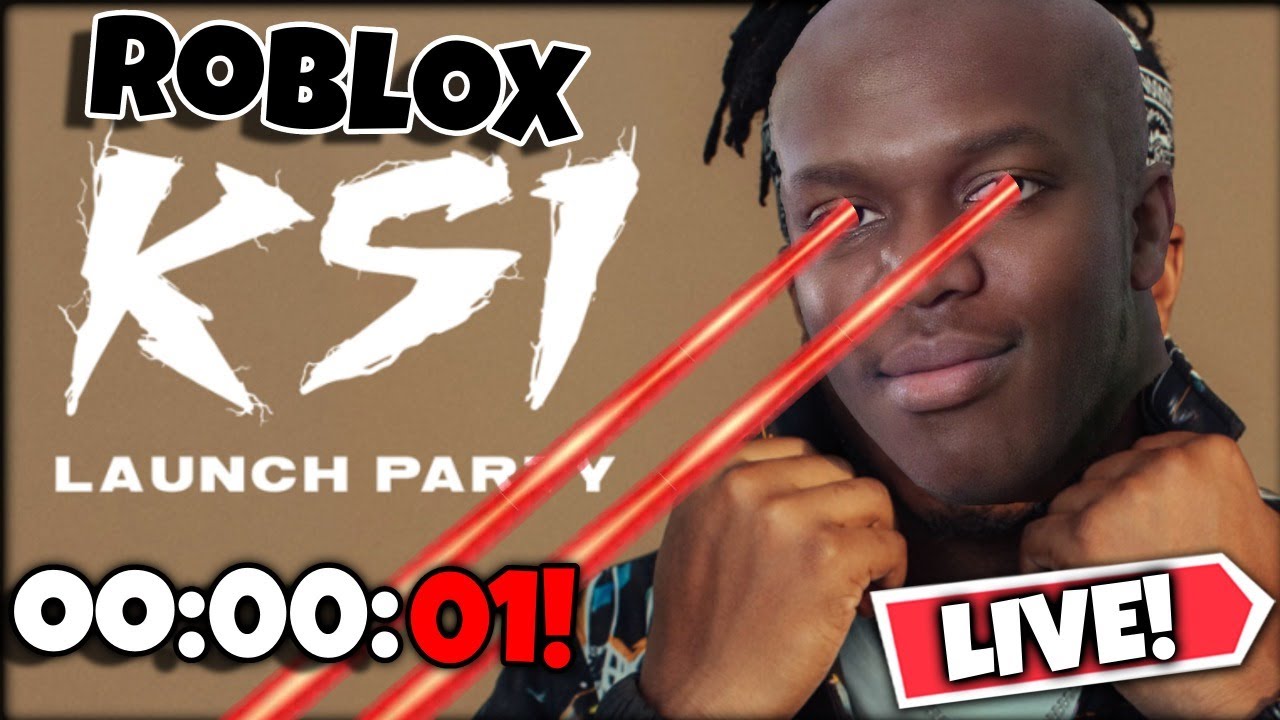 🔴ROBLOX KSI LAUCH PARTY CONCERT| LIVE WITH FANS!| EPIC COUNTDOWN (MUST ...