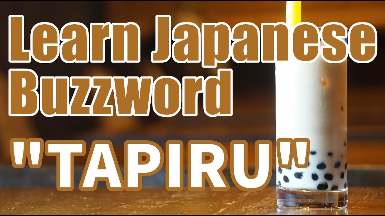 Learn Japanese buzzword "TAPIRU" - YouTube