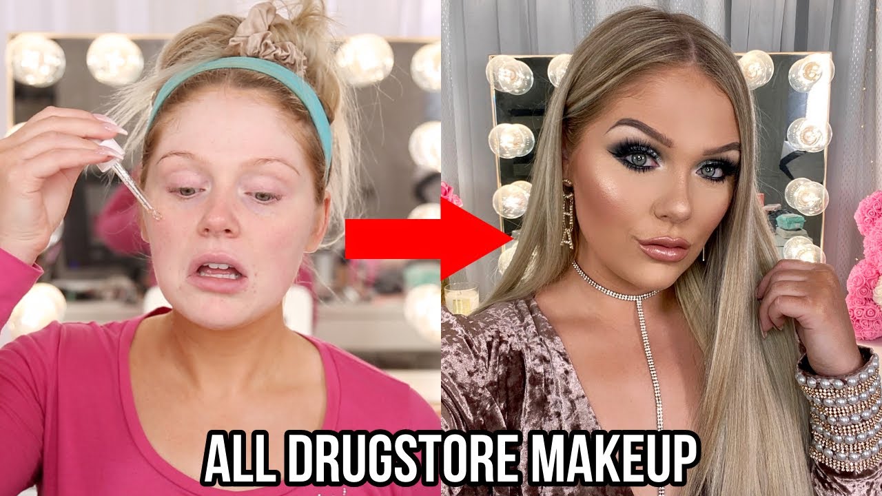 Glam Makeup Transformation Using All Drugstore Makeup Kelly Strack