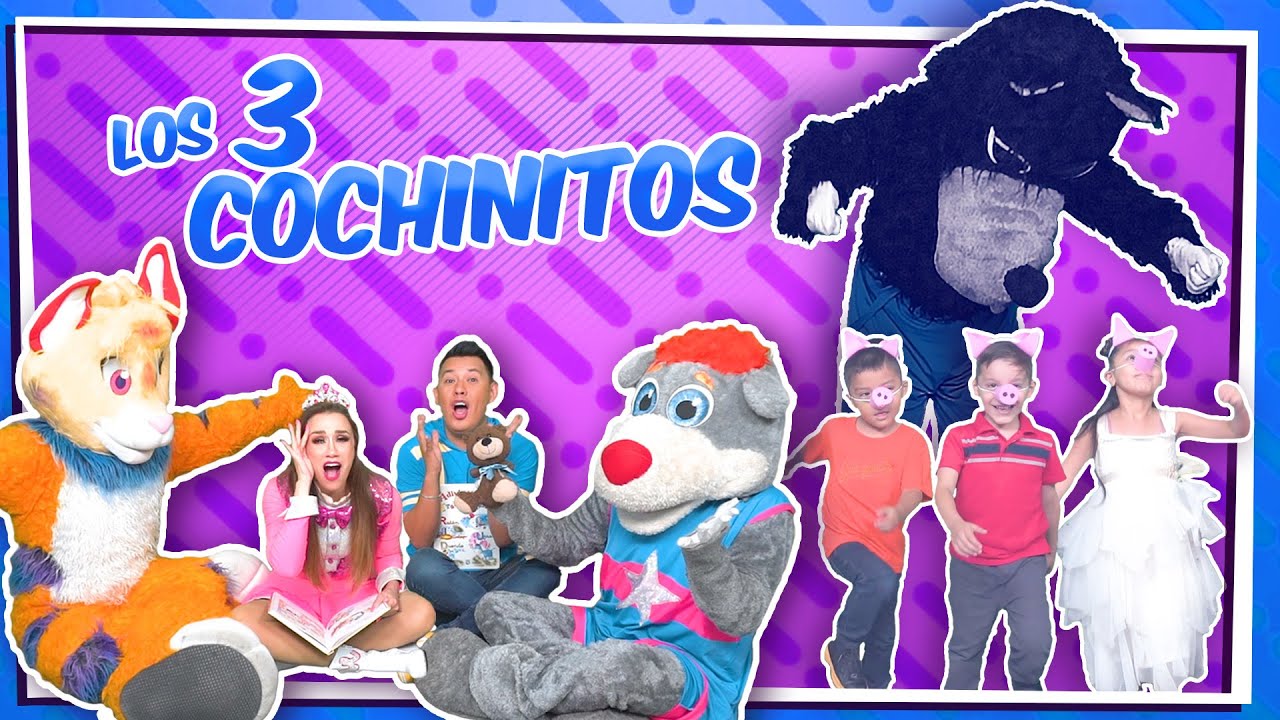 Los 3 cochinitos | Cuidado con el lobo la casa se derrumba | Cuentos ...