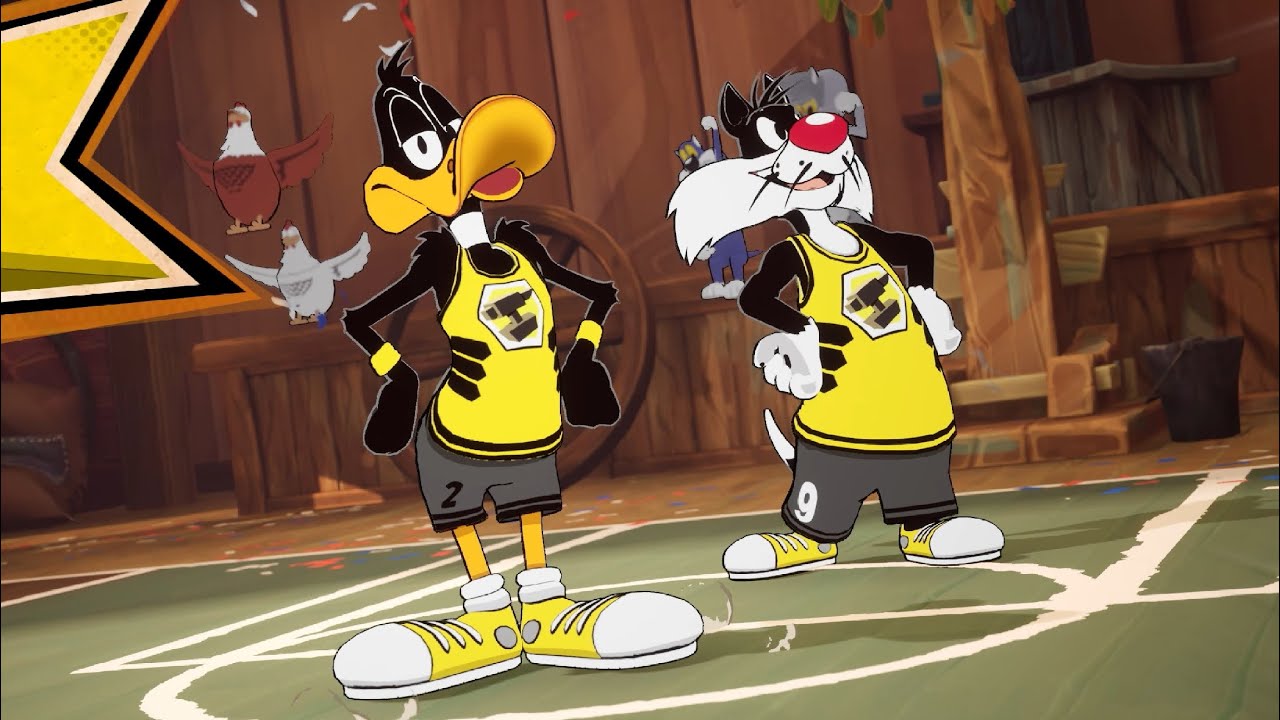 DAFFY DUCK VS PORKY PIG - BASKETBALL - Looney Tunes: Wacky World of ...
