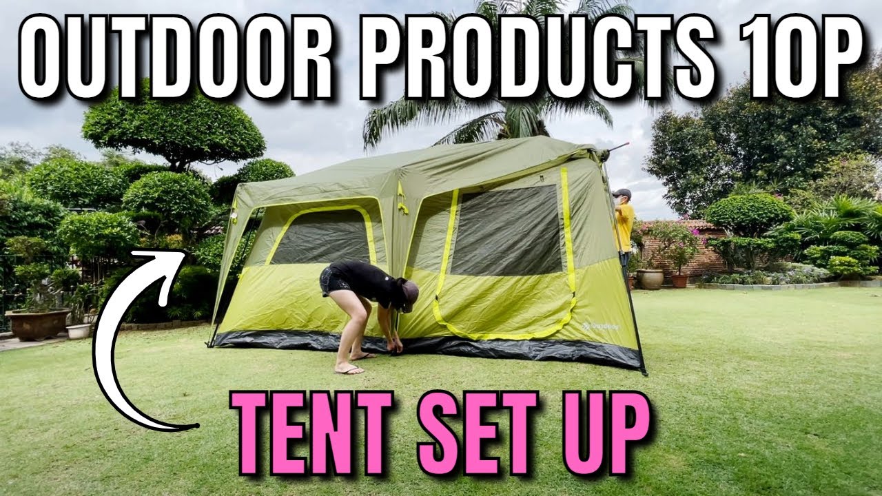 How to Set Up the Outdoor Products 10-Person (INSTANT) Tent - YouTube