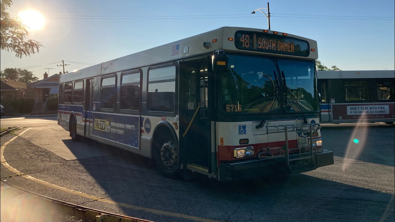 CTA Ride 2007 New Flyer D40LF (1439) on Route 48 South Damen to Western ...