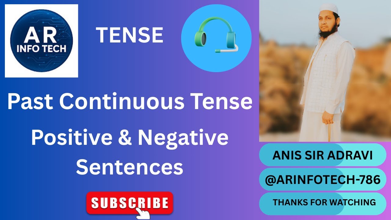 Past Continuous Tense Positive & Negative Sentences By Anis Sir Adravi ...