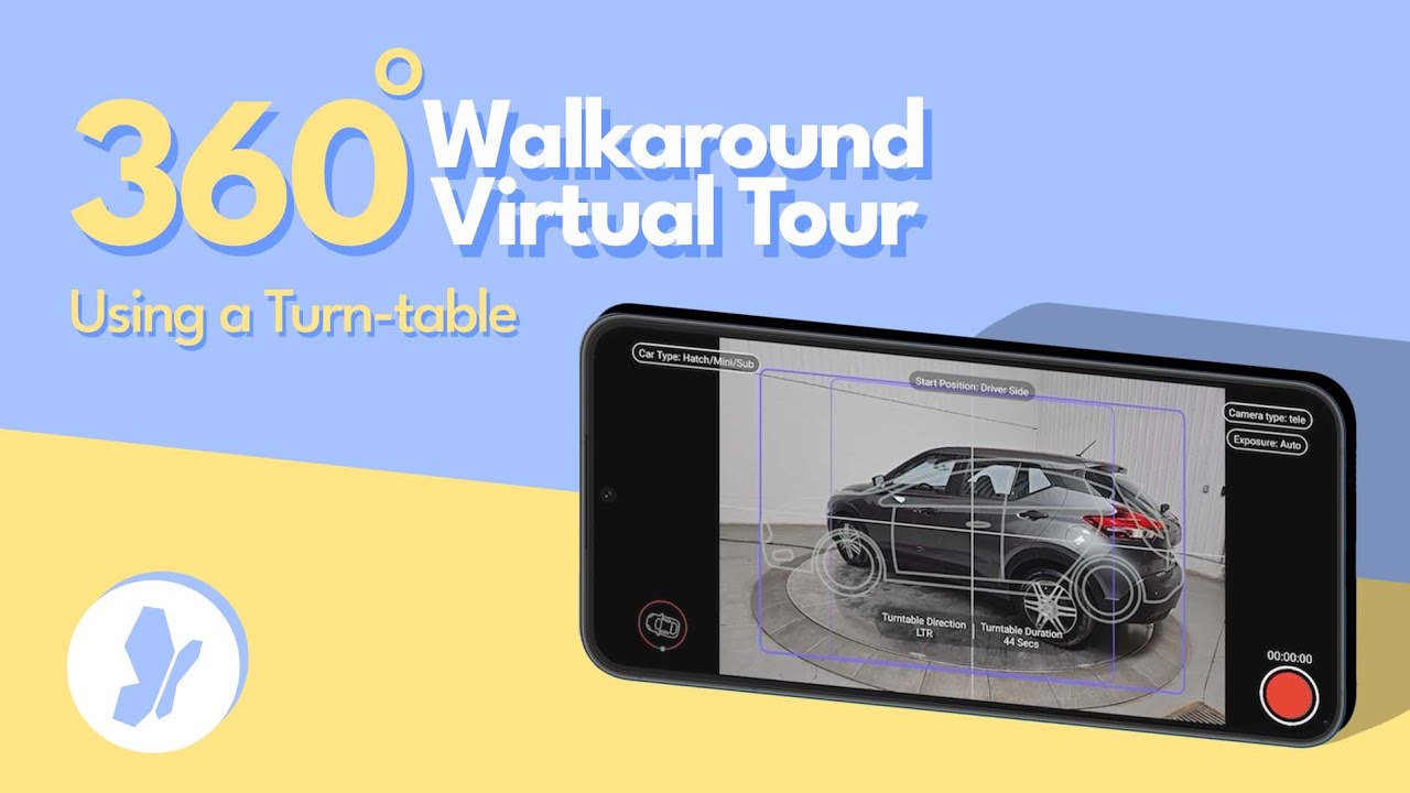 How To Create a 360 Virtual Tour of a Car Using a Physical Turntable ...