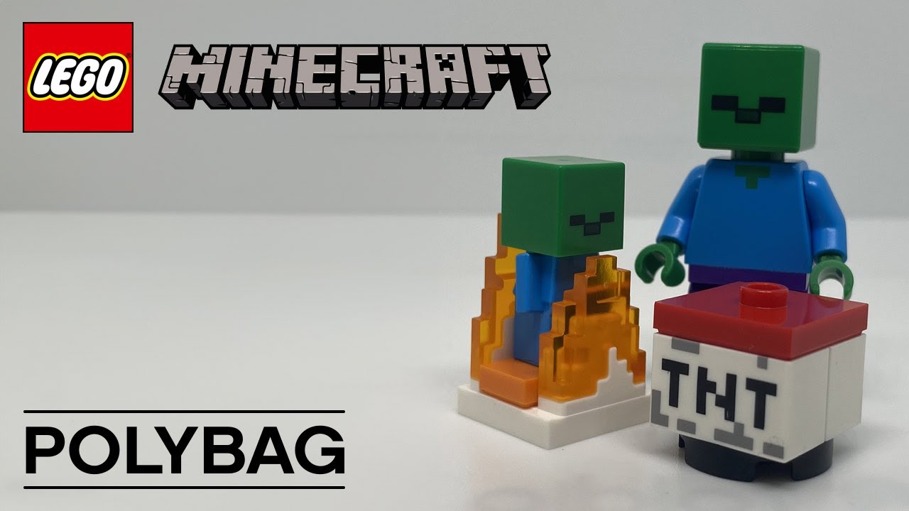 Building The LEGO Minecraft Polybag "Zombie And Baby Zombie" - YouTube