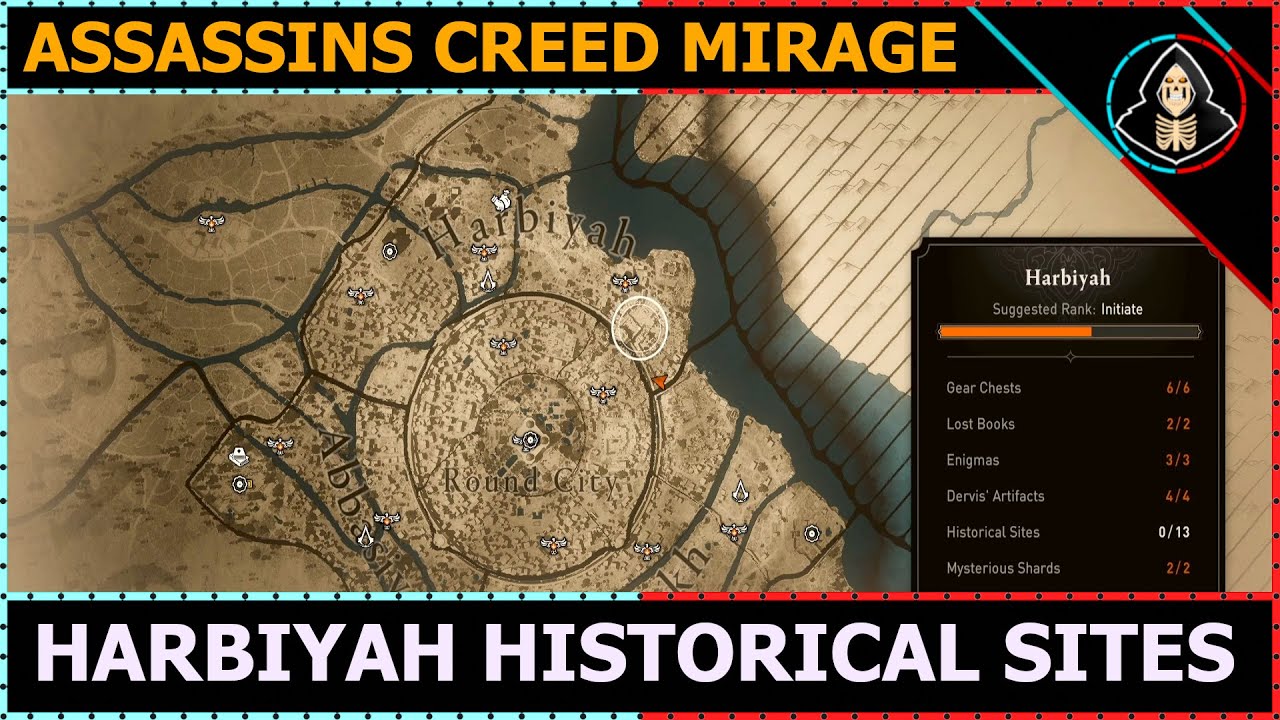 All Harbiyah Historical Sites - Assassins Creed Mirage - YouTube