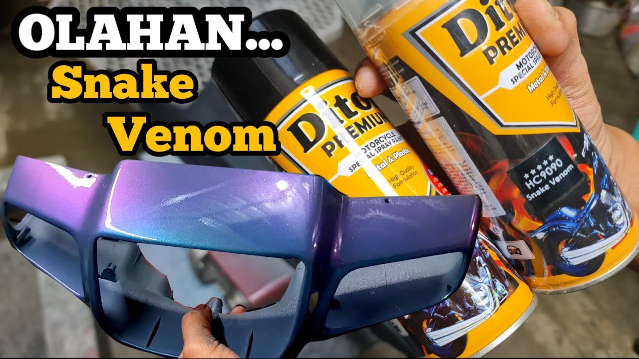 OPLOS CAT AEROSOL LAGI! Kali ini kita coba police grey dengan snake ...