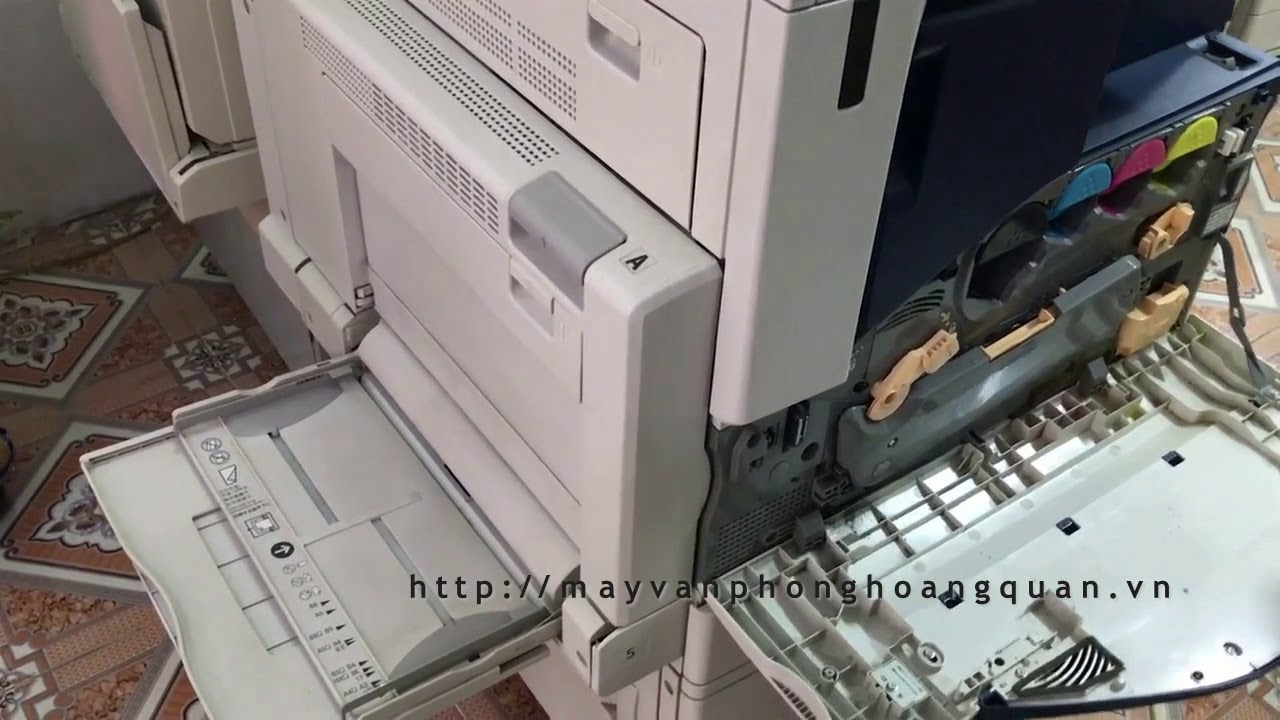 So sánh máy photocopy màu Xerox C3373 voi WC7545 - Phần cuối - YouTube
