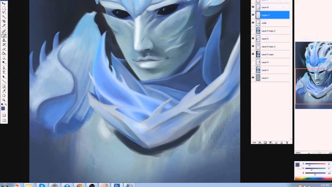 GW2 - Sylvari Guardian Painting - YouTube