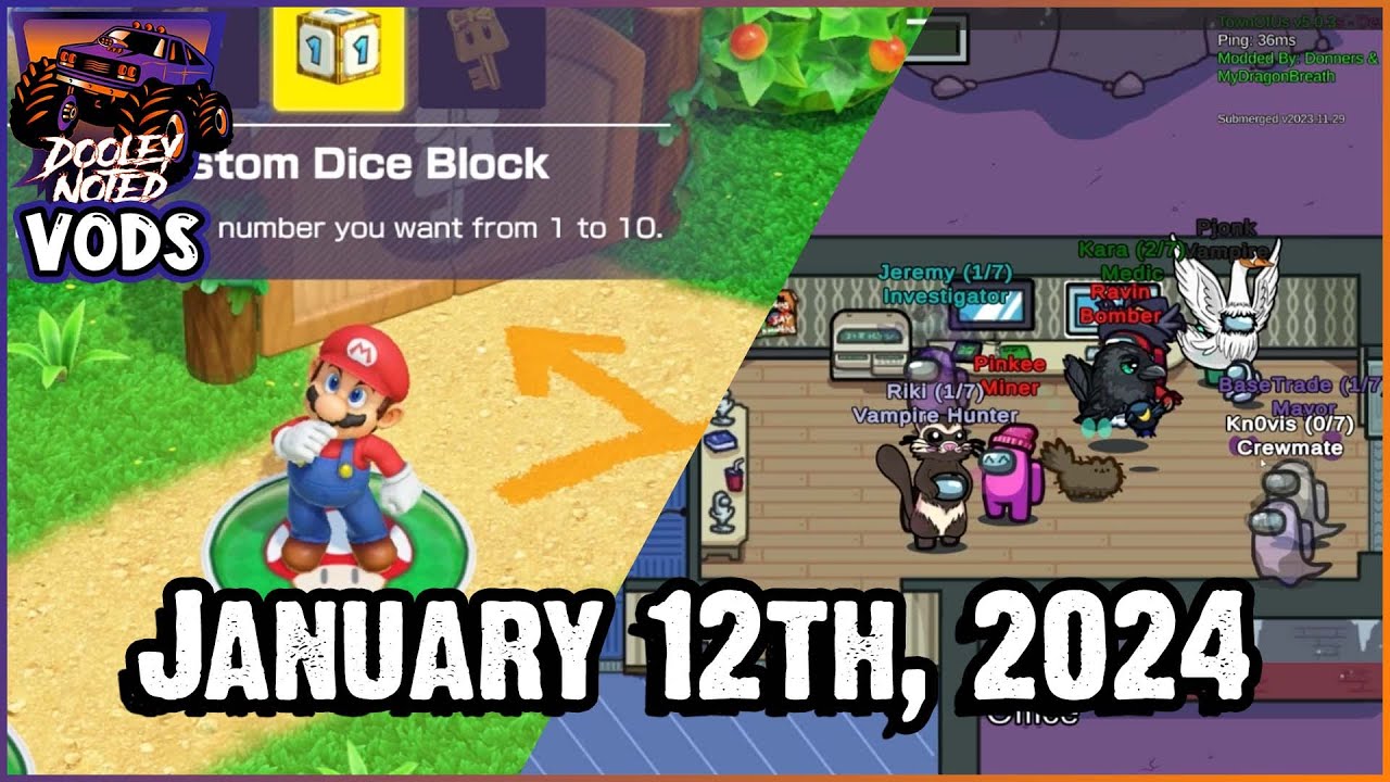 Mario Party/Among Us - VOD from January 12th, 2024 - YouTube