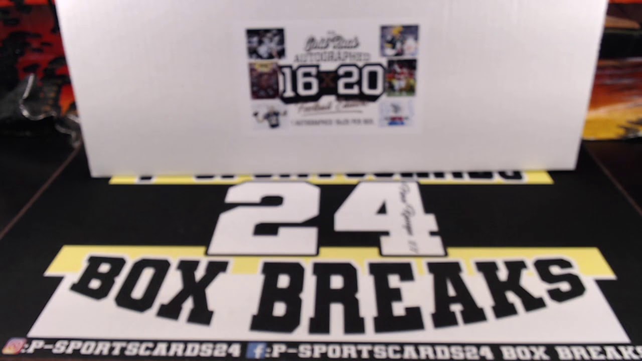 BREAK #2 1/24 | 2019 GOLD RUSH AUTOGRAPHED FOOTBALL 16X20 PHOTO LIVE ...