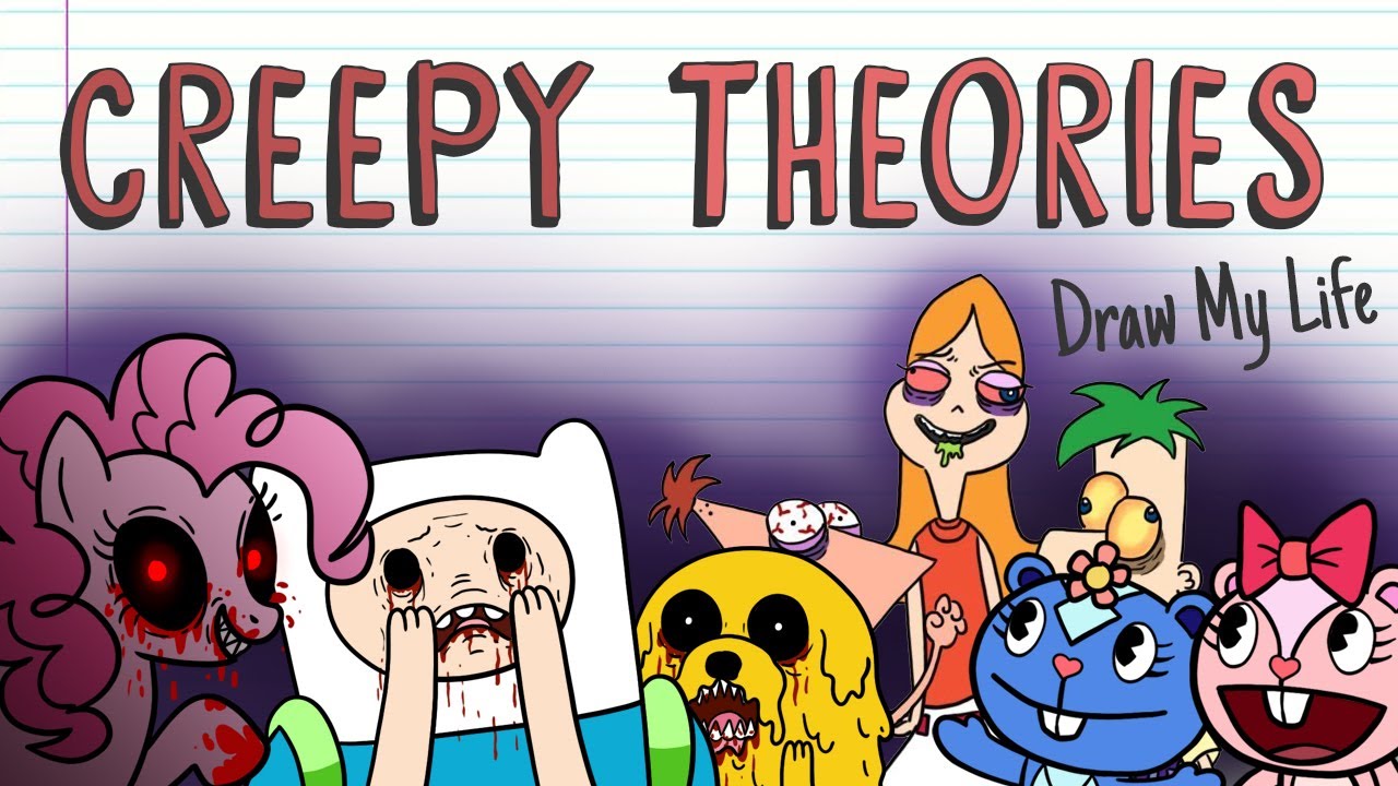 TOP BEST CARTOON CREEPY THEORIES | Draw My Life - YouTube