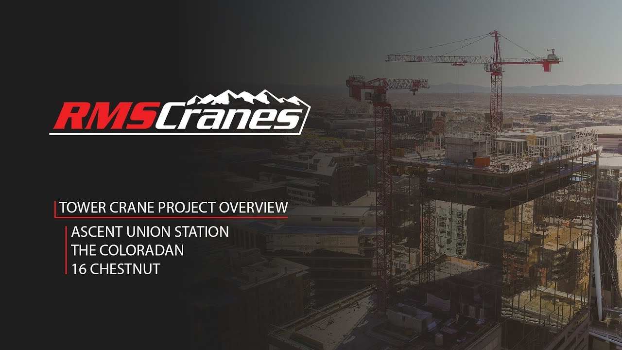 RMS CRANES - Tower Crane Projects Overview - New Development in Denver, CO - YouTube