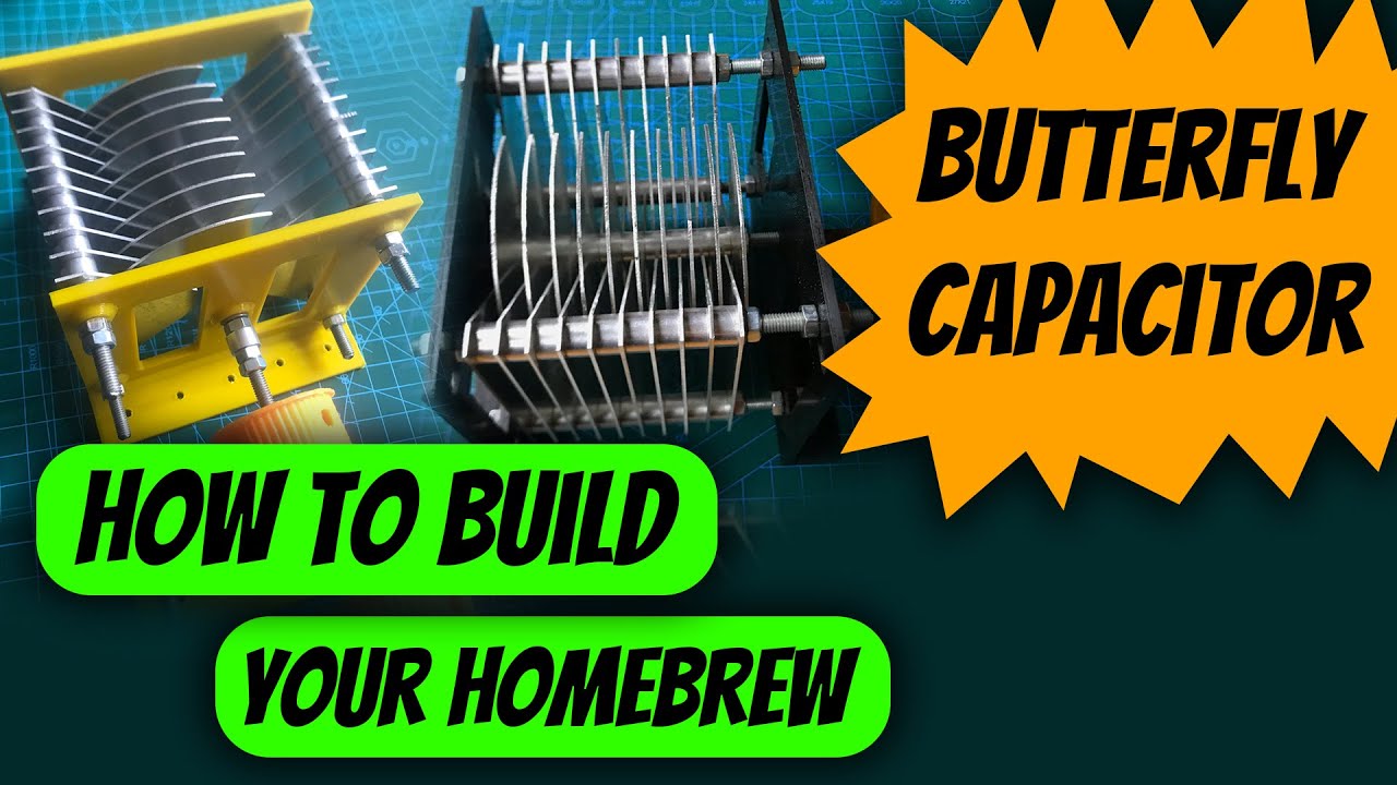 How to build a homebrew butterfly capacitor for loop antenna - YouTube