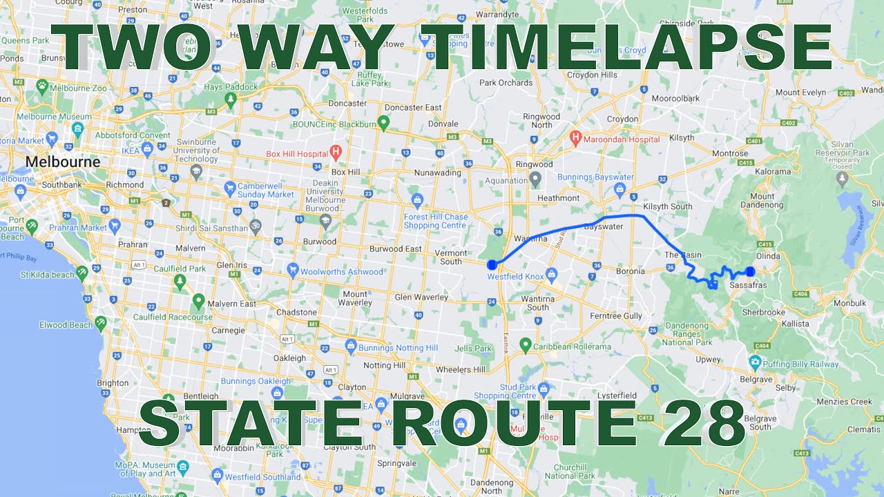 TWO WAY TIMELAPSE | State Route 28 | State Routes Melbourne (Time Lapse ...